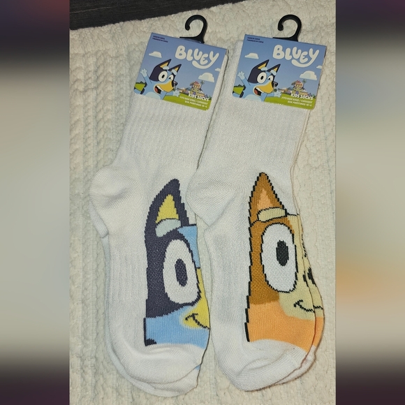 Bluey | Accessories | Bluey Character Socks 2 Pairs | Poshmark